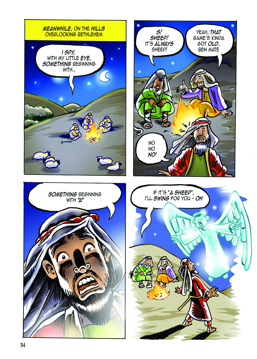 Kev F comic art: The Nativity Comic by Kev F Sutherland
