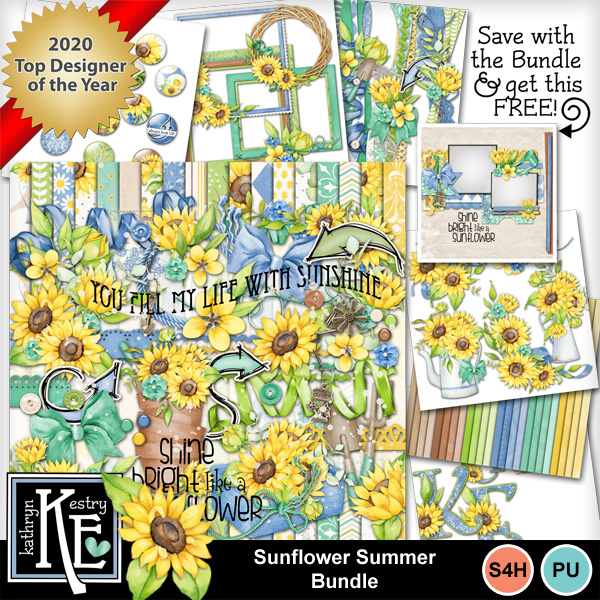 Kathryn's Digital Designs: New - Sunflower Summer - On Sale Now at My ...
