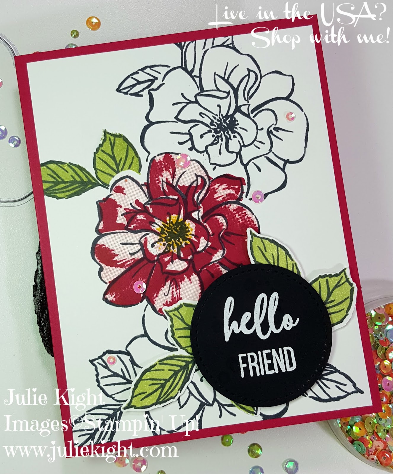 To A Wild Rose Card - CASE the Catalog Friday