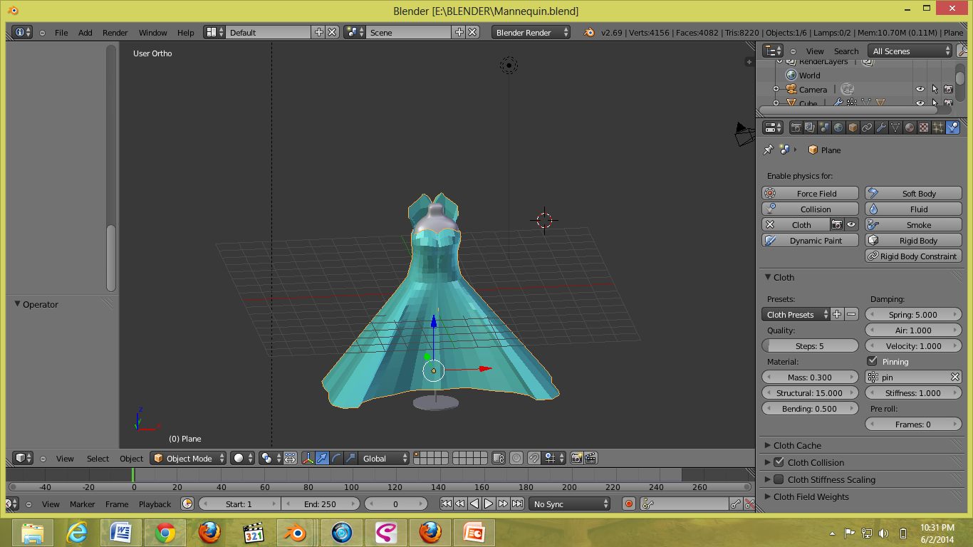 FSRD : Belajar Membuat Baju 3D pada software blender