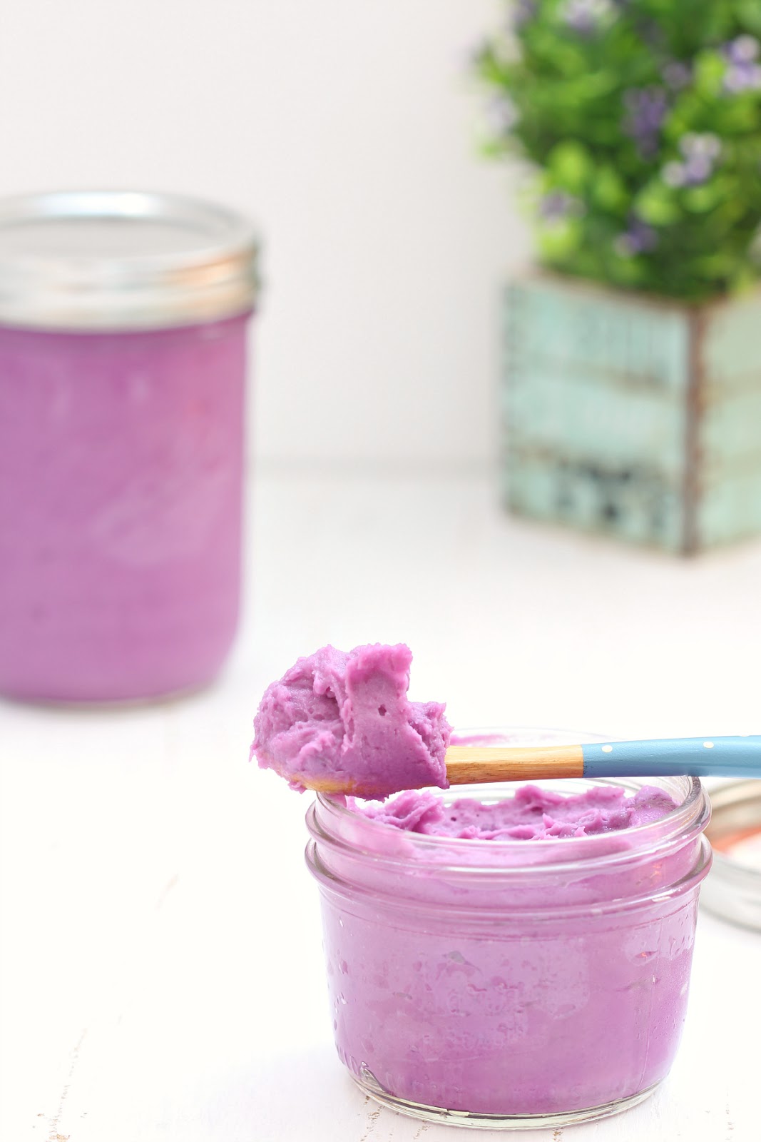 No-bake ( homemade ) ube halaya / ube jam mini cheesecakes with ube ...