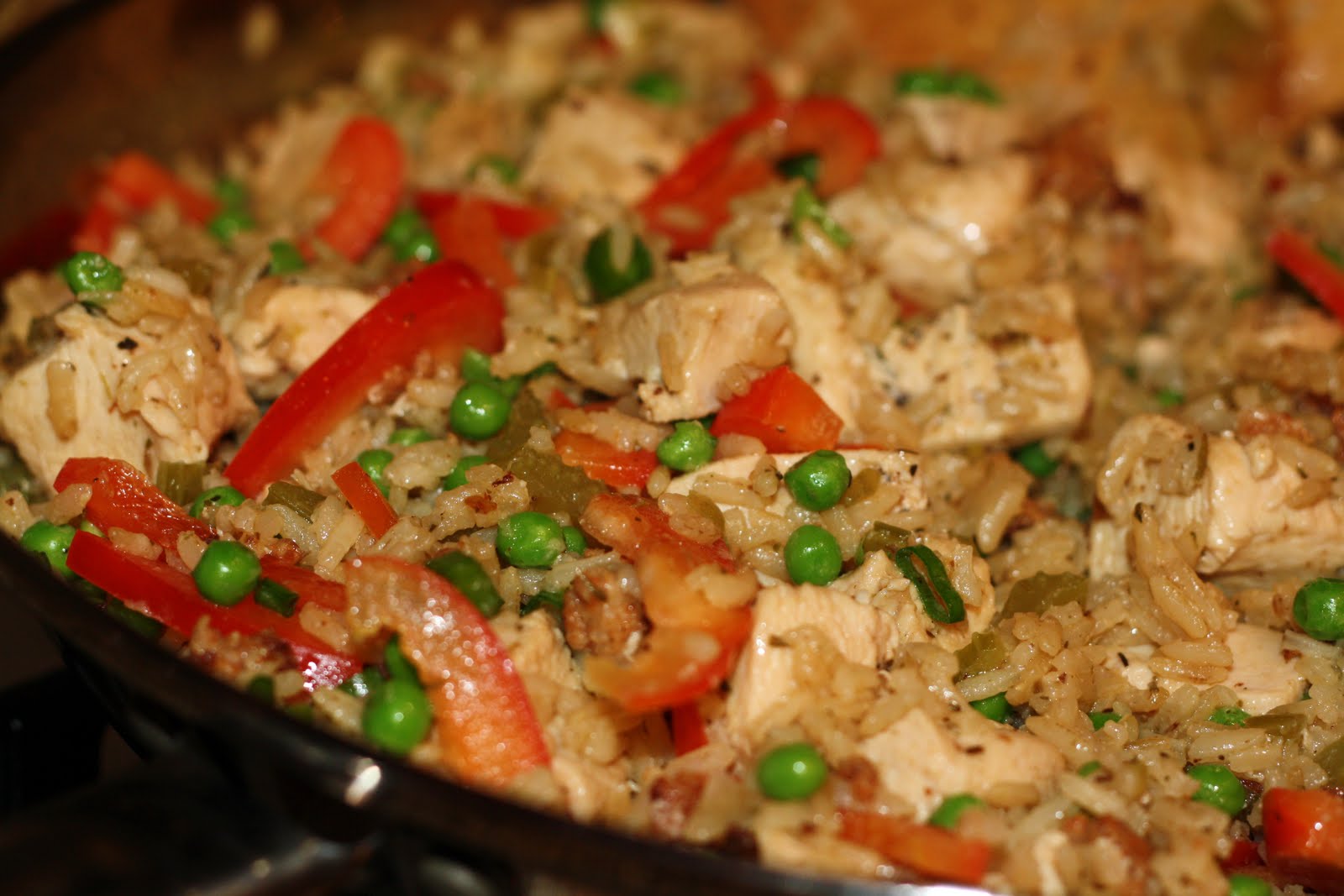 what's for dinner?: paella-style chicken and rice... 45 minutes