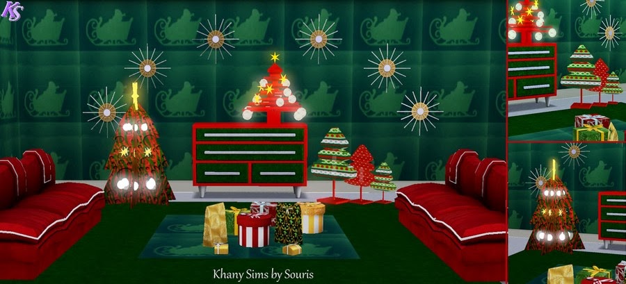 My Sims 3 Blog: Christmas Trees, Lighting and Patterns at Khany Sims