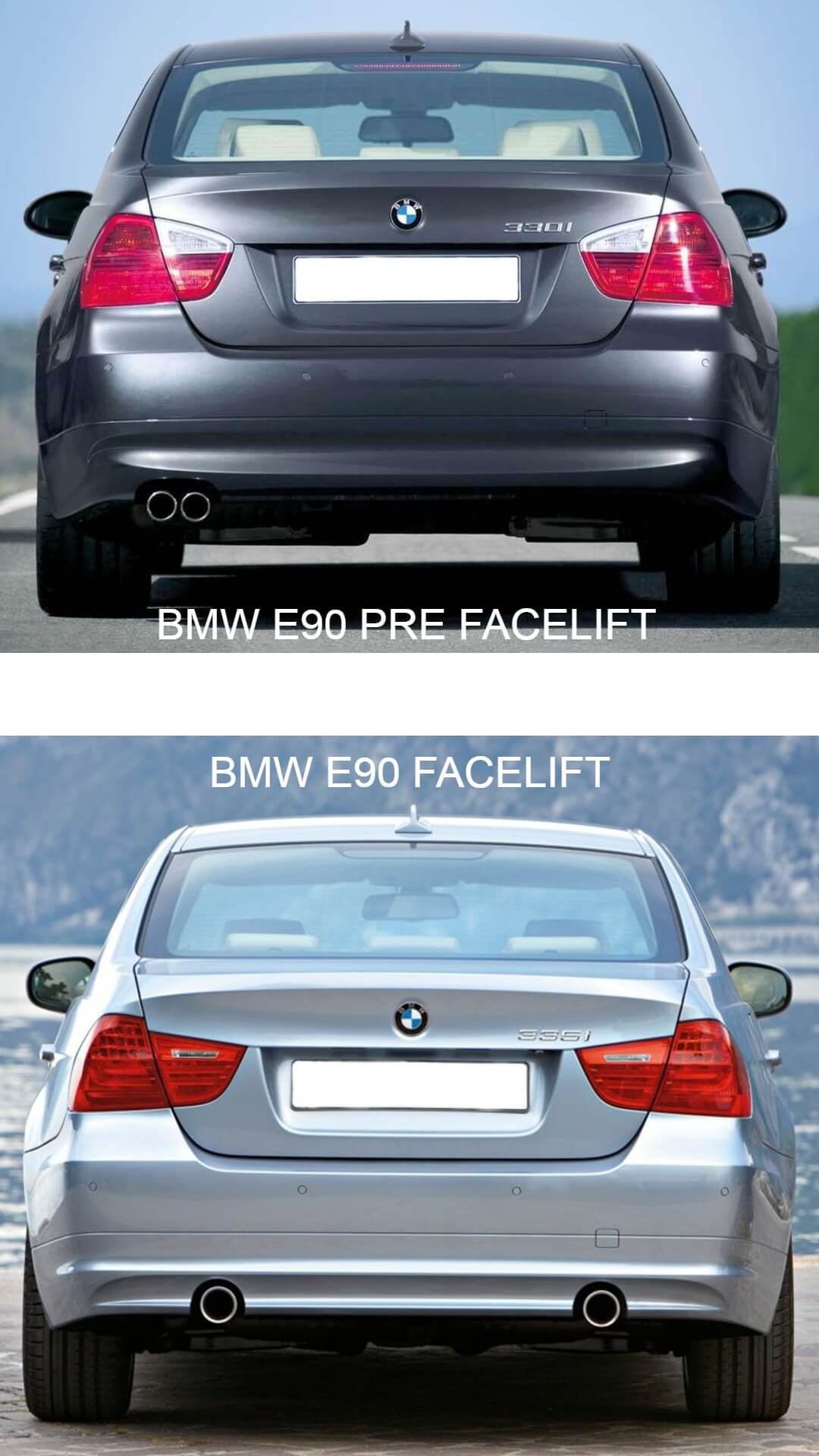 BMW E90 PRE-FACELIFT VS. FACELIFT