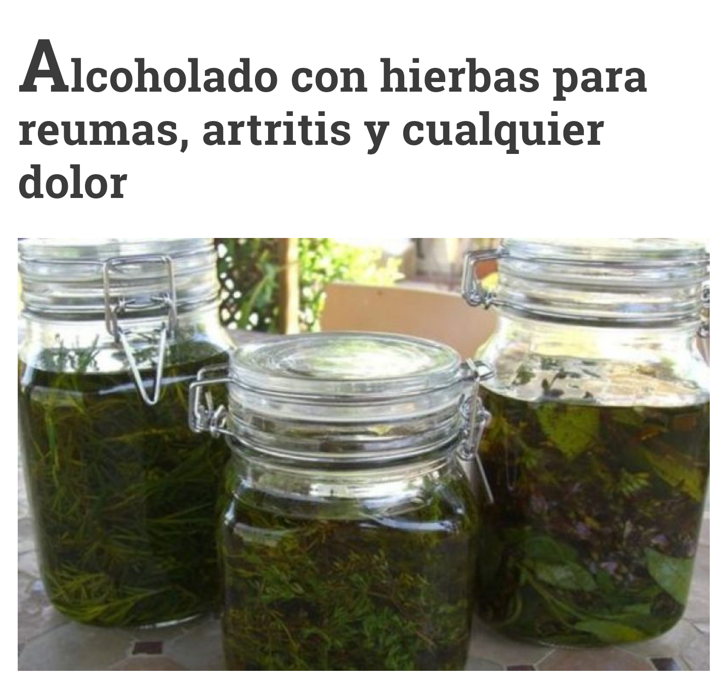 Survival Of Puerto Rico: Alcoholado de hierbas para reumas y artritis