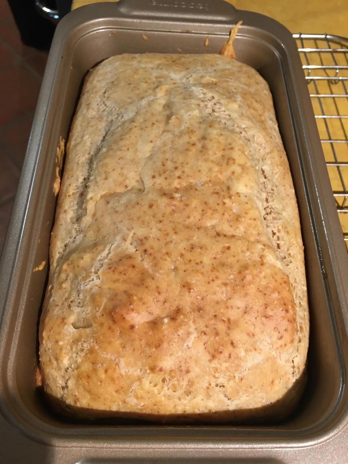 Baking is the new balm. No-yeast peanut butter bread in one hour