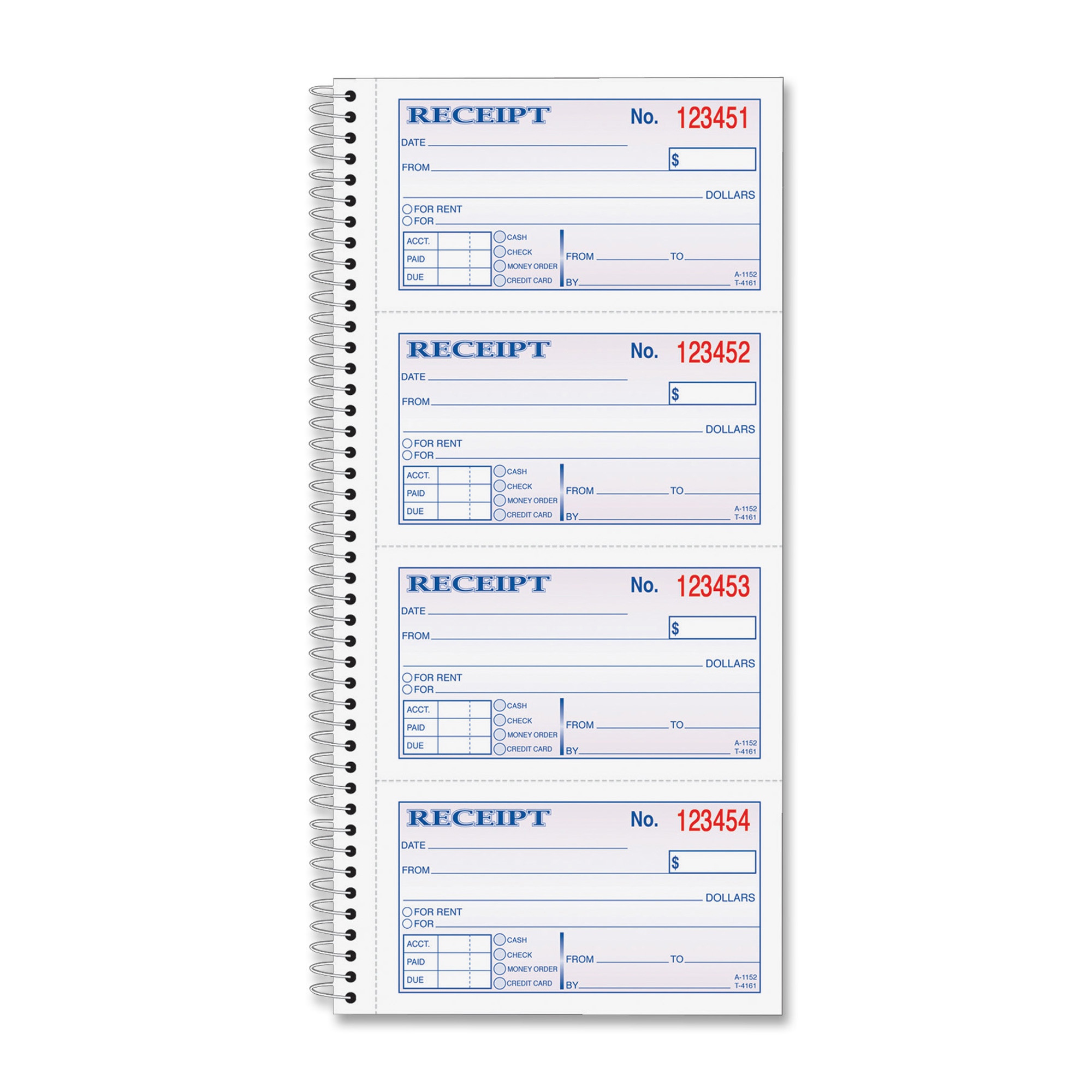 Rent Book Template - Invoice Template