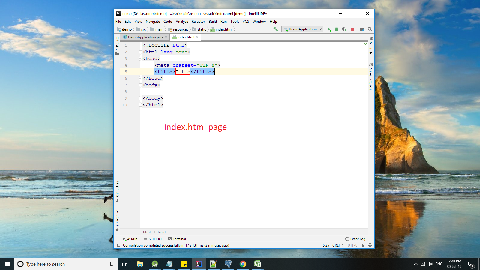 How To Display Welcome Message On Spring Boot Project