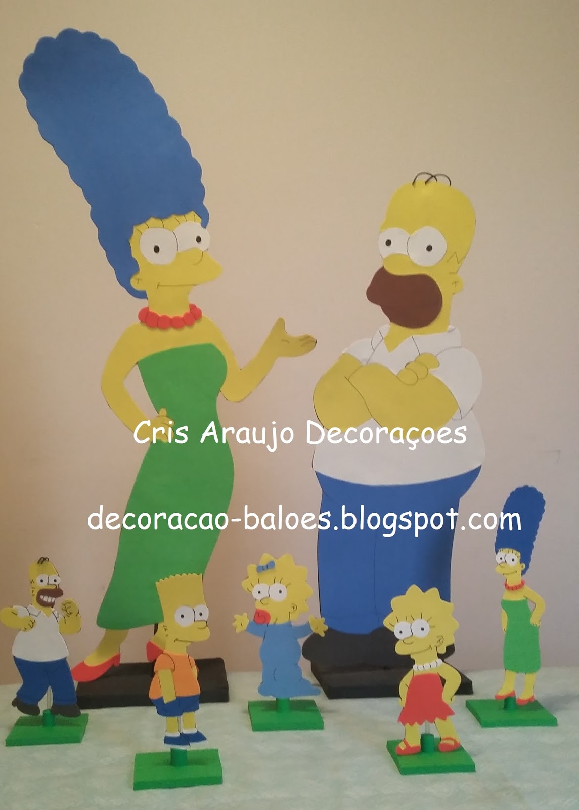 Arte com balões e EVA: EVA: Simpsons