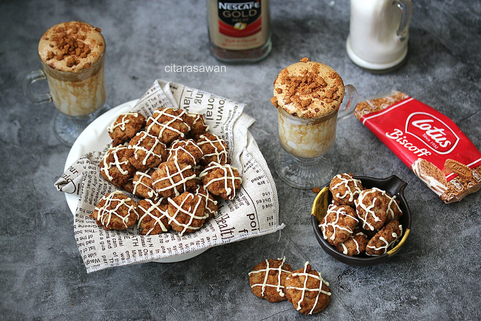 Biskut Dalgona Biscoffee ~ Resepi Terbaik