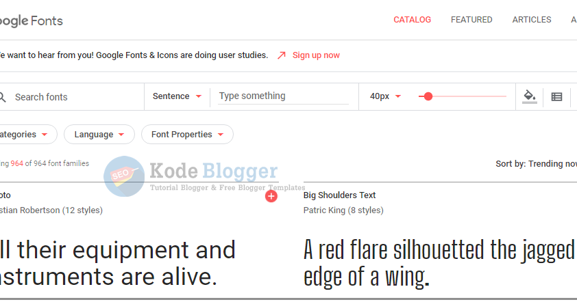 Cara Mengganti Jenis & Ukuran Huruf (Font) di Blog dengan Mudah - Kode ...