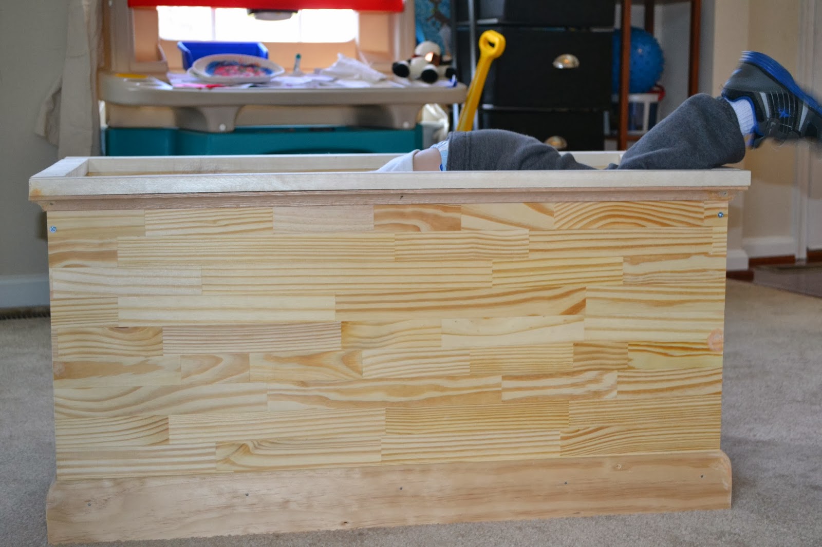 Handmade Wooden Toy Chest - DIY Danielle®