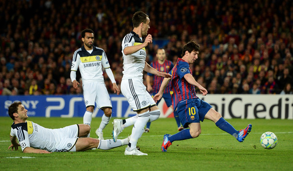pictures Lionel Messi vs Chelsea 24/04/2012 Champions League Semi Final