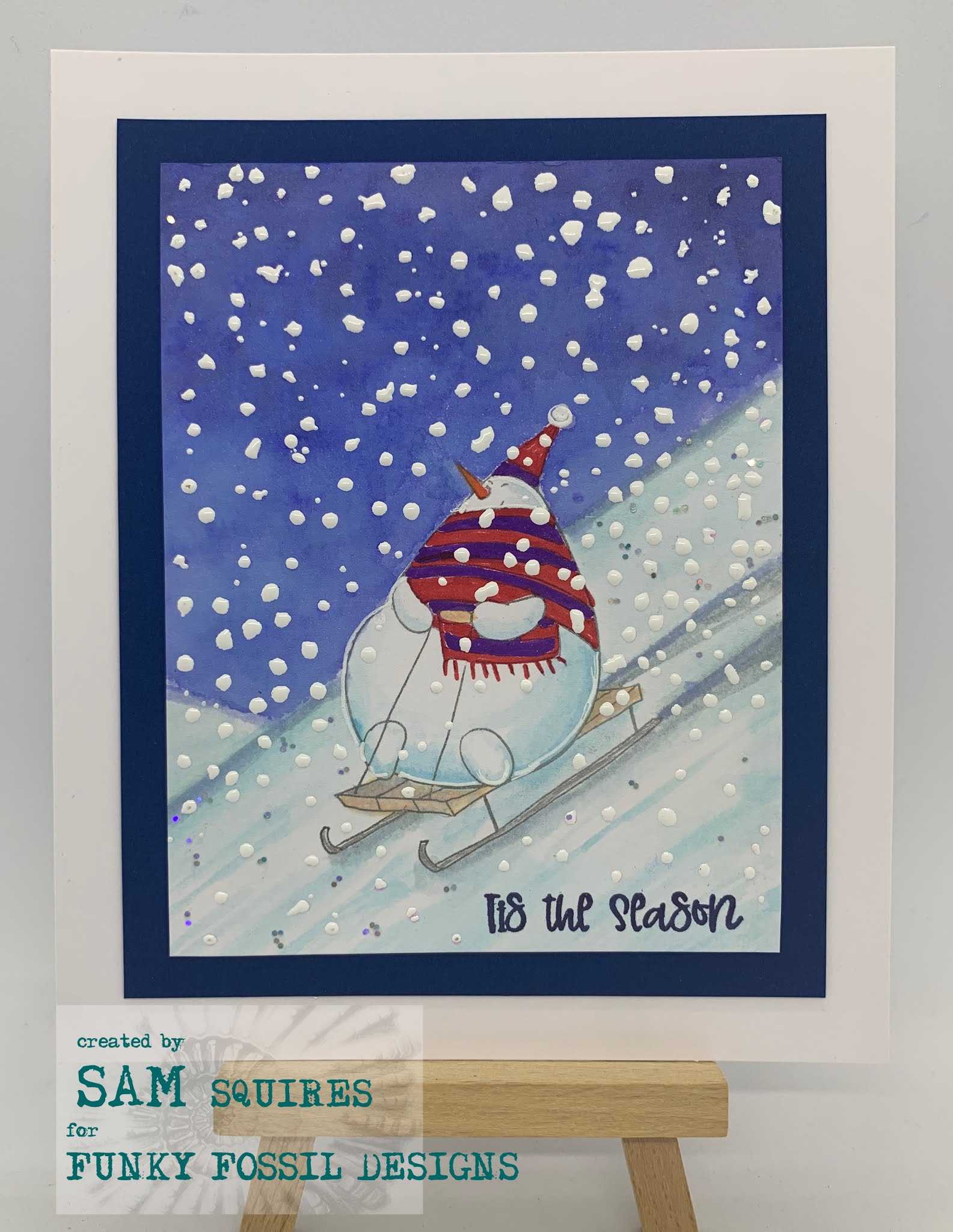 A Crafting Niche: Funky Fossil Designs new stamp preview of "Silly Snowmen"