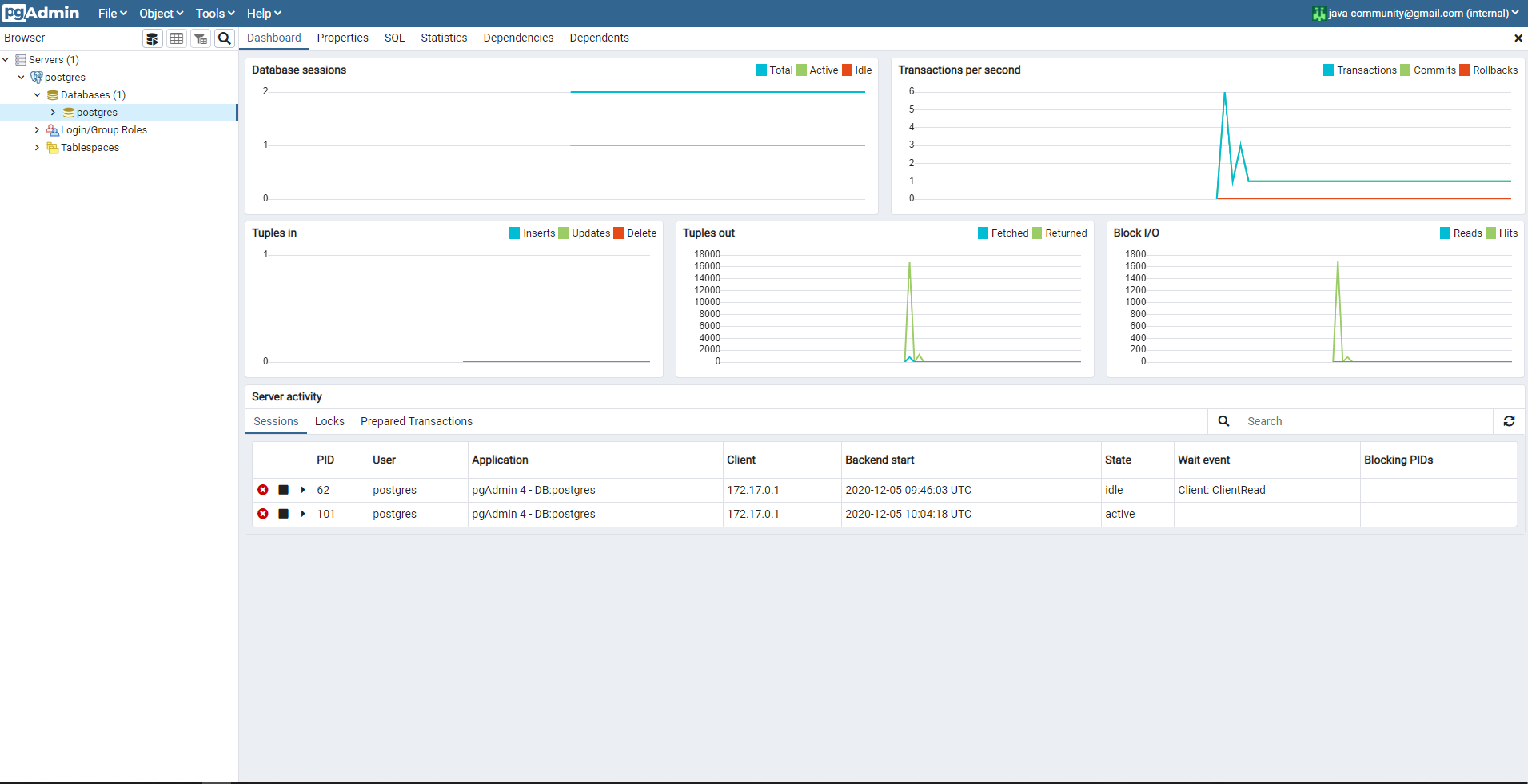 Cara Install Postgres dan PgAdmin4 di Docker Container - Java Community Cara Install Postgres dan PgAdmin4 di Docker Container - Java Community