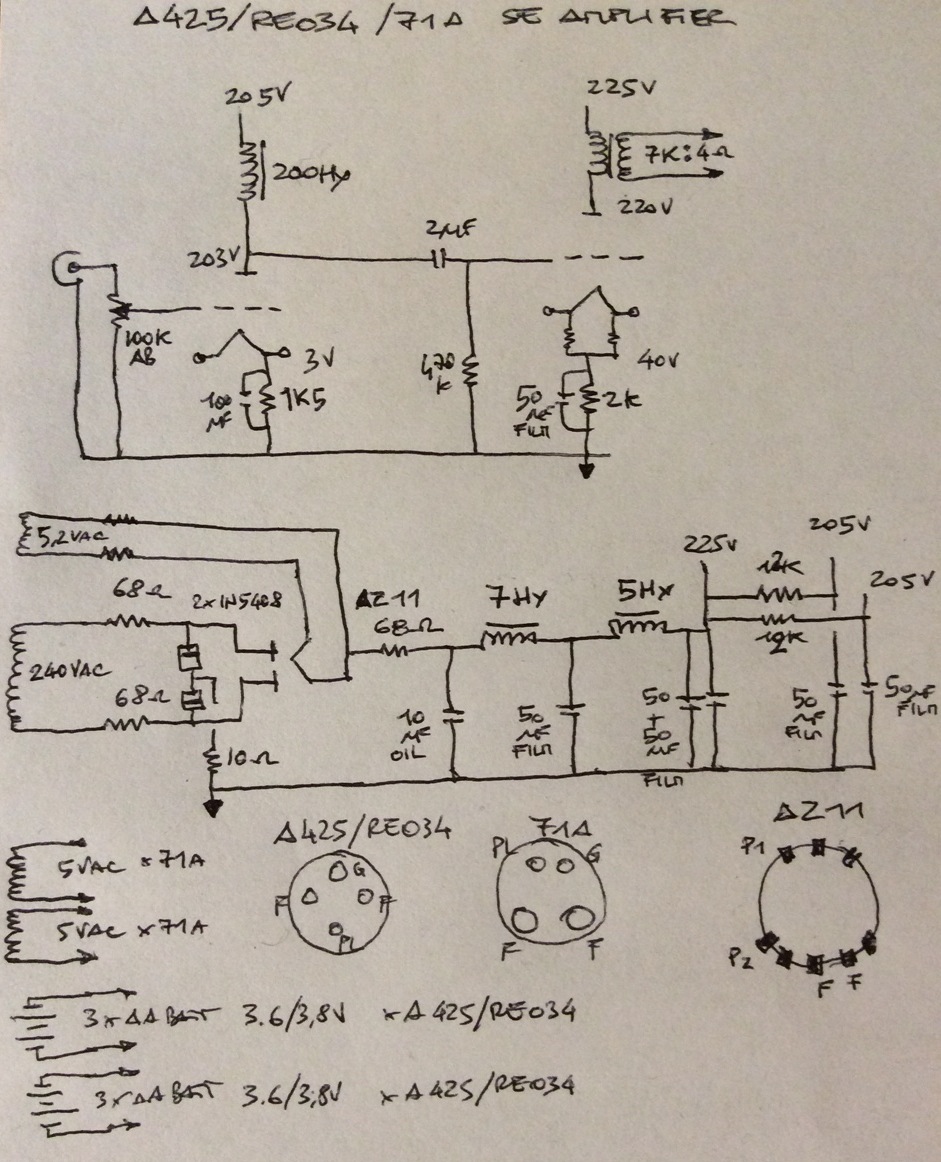 doityourselfaudio: 71A SE FULL DHT AMPLIFIER