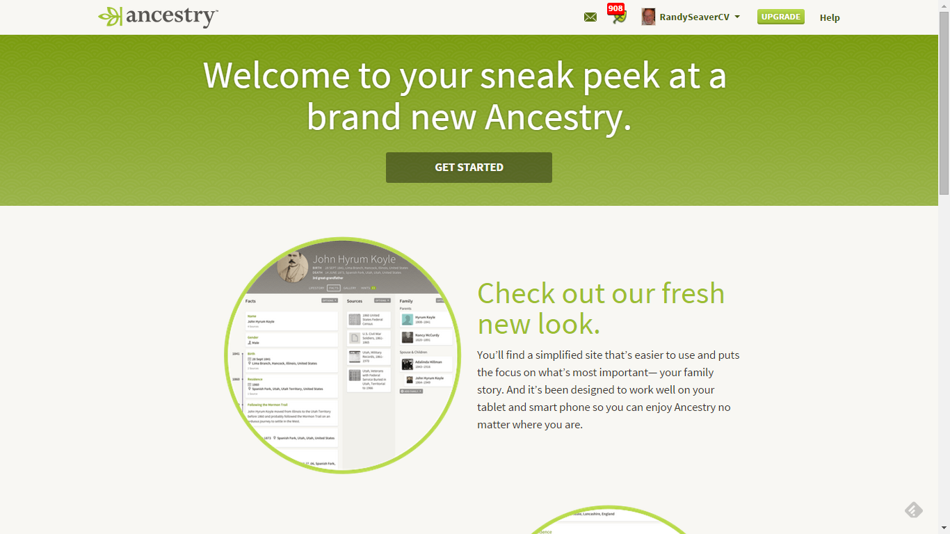 Genea-Musings: Ancestry Introduces Beta "Improved Website" - And A ...
