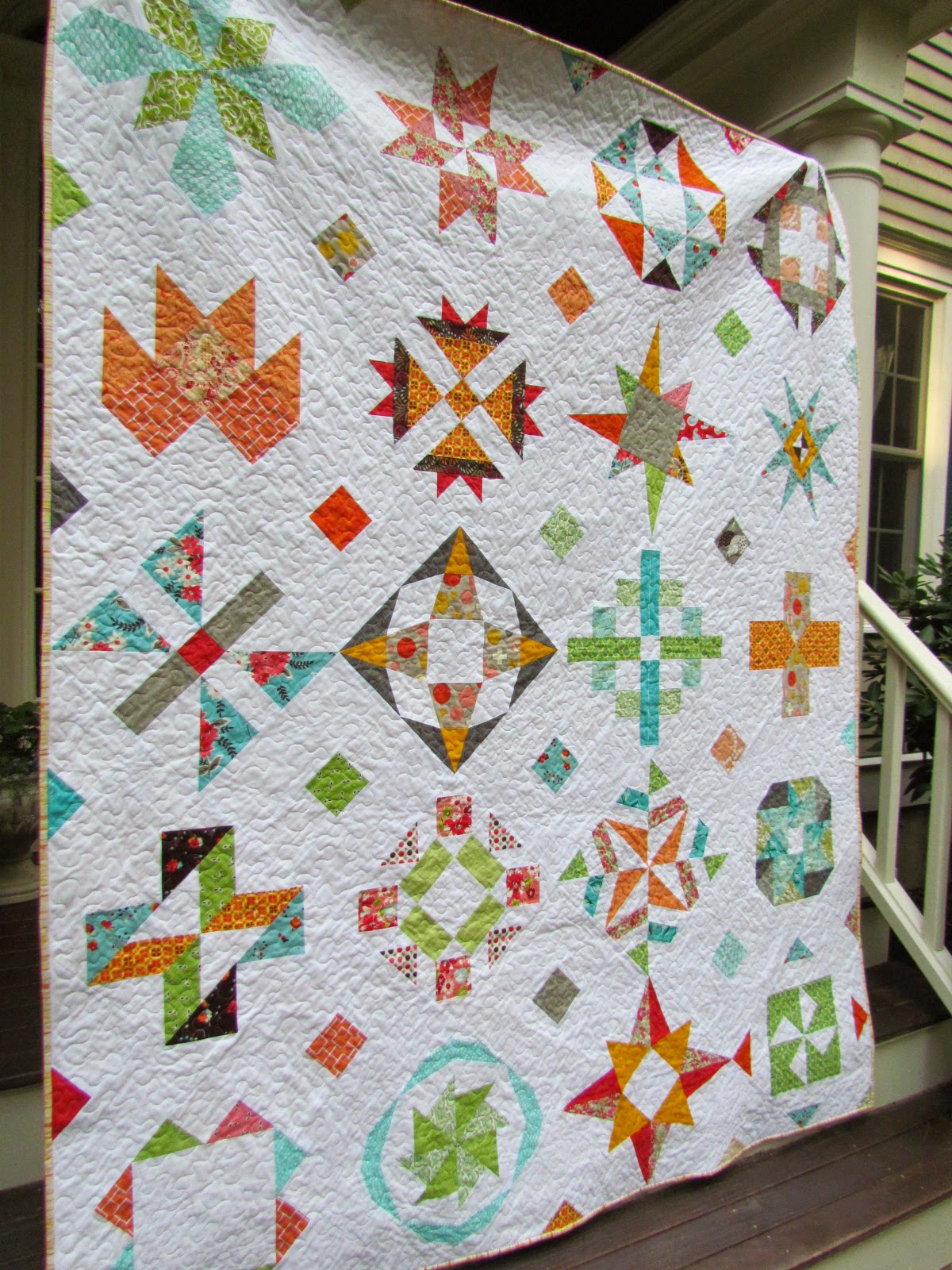 KayakQuilting: Finished - Vintage Sampler Quilt