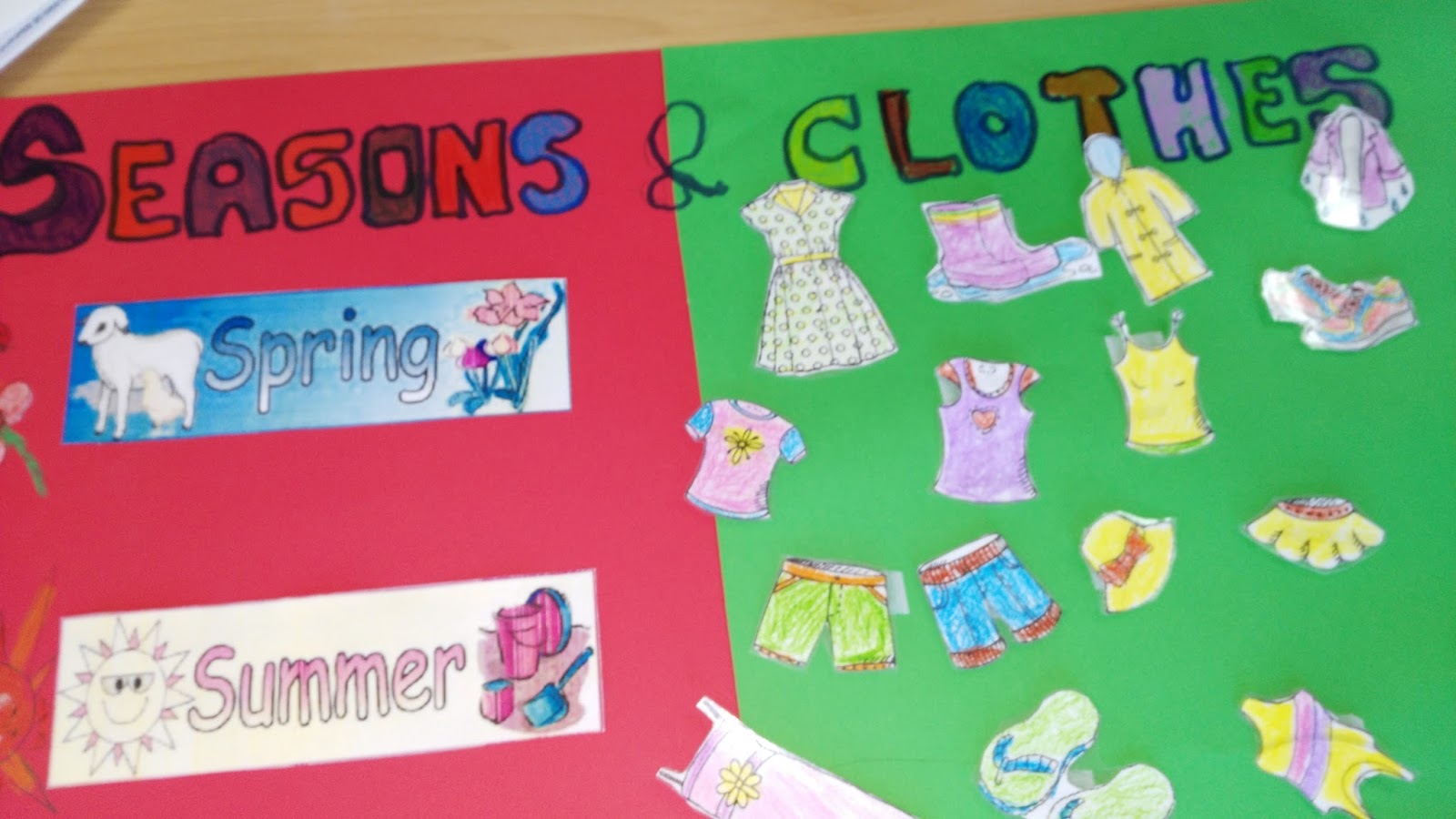 funnyclasses: PROJECT CLOTHES AND SEASONS