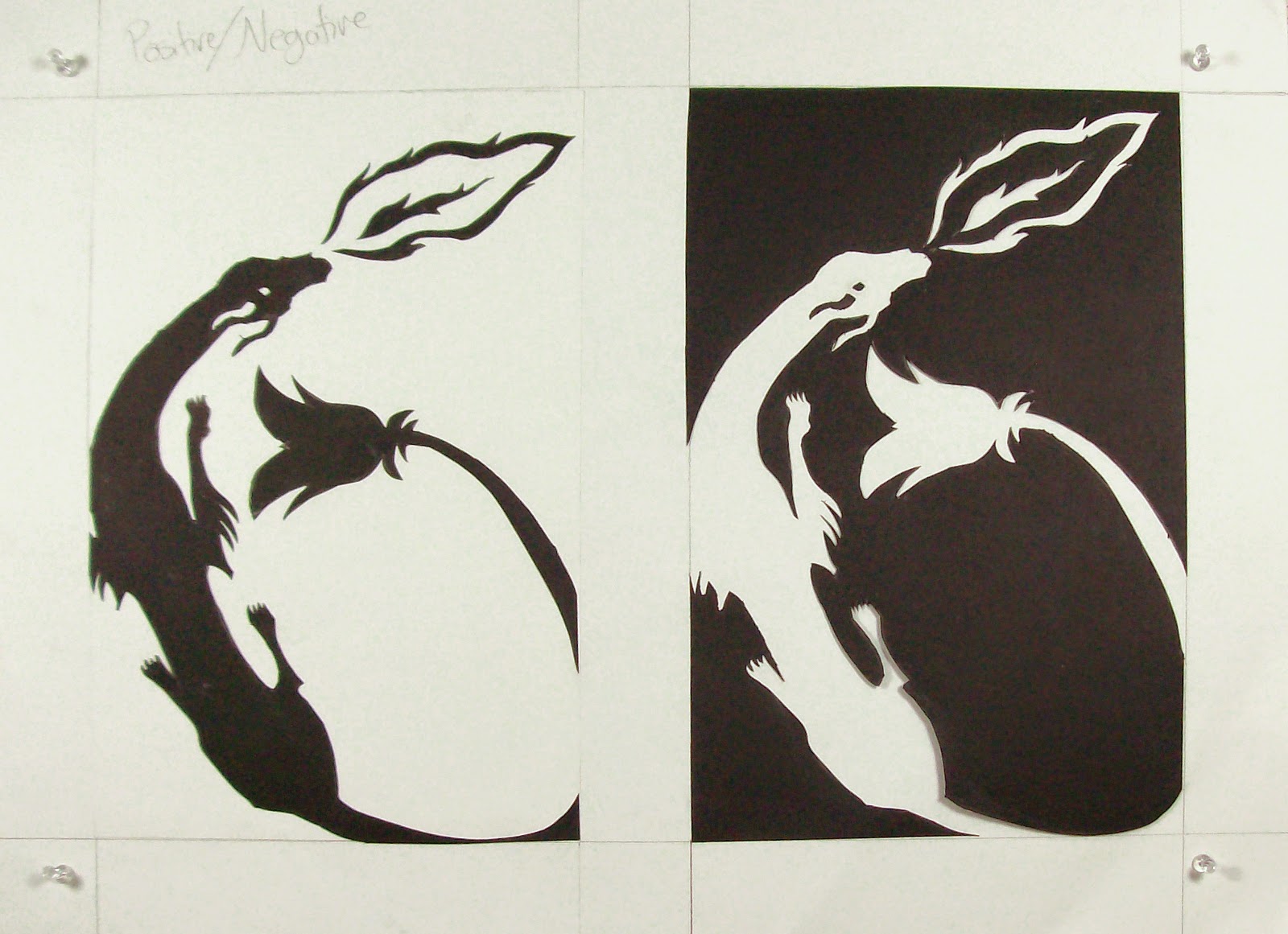 ART 115: 2D Design: Collage Assignment: Positive & Negative Space