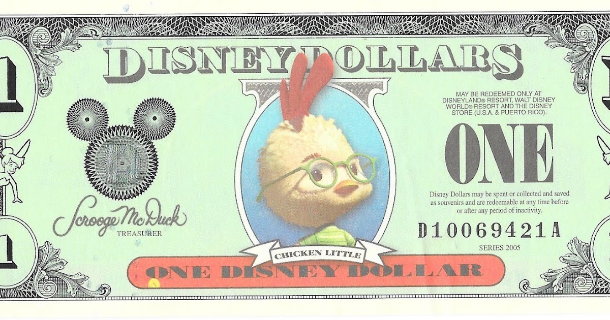 Chicken Little Disney Dollar WDW