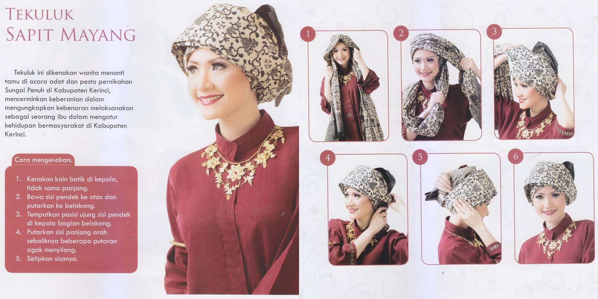 15 Macam Tutorial dan Makna Tekuluk dari Kerinci - Jambi - Galeri Jambi