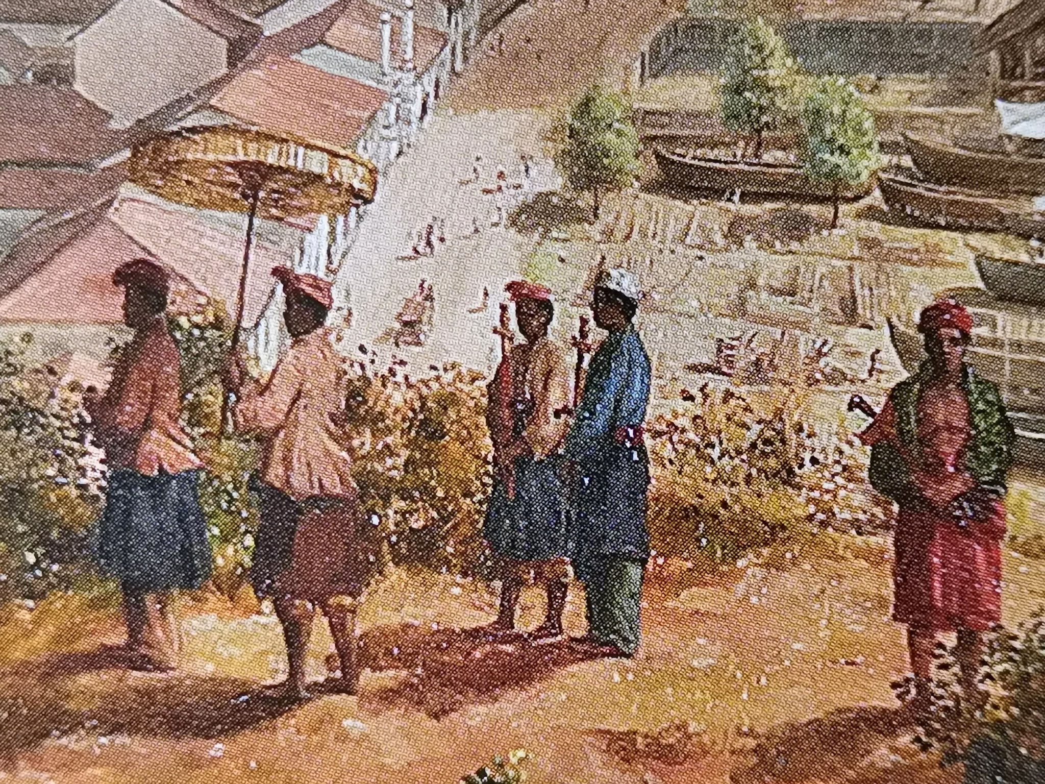 Singapore in the 1850s as seen from Mount Wallich by Percy Carpenter ...