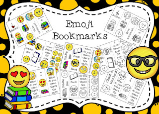 The Book Bug: Big Heart Eyes Emoji These Bookmarks