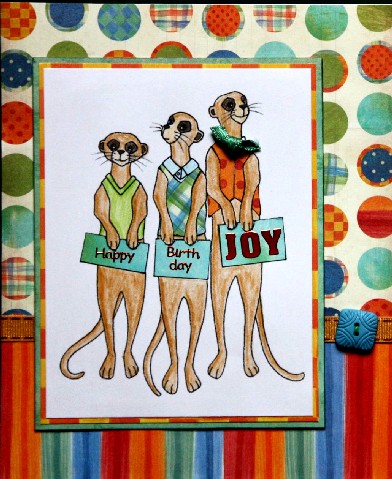 made by alison: Meerkat Birthday Cards
