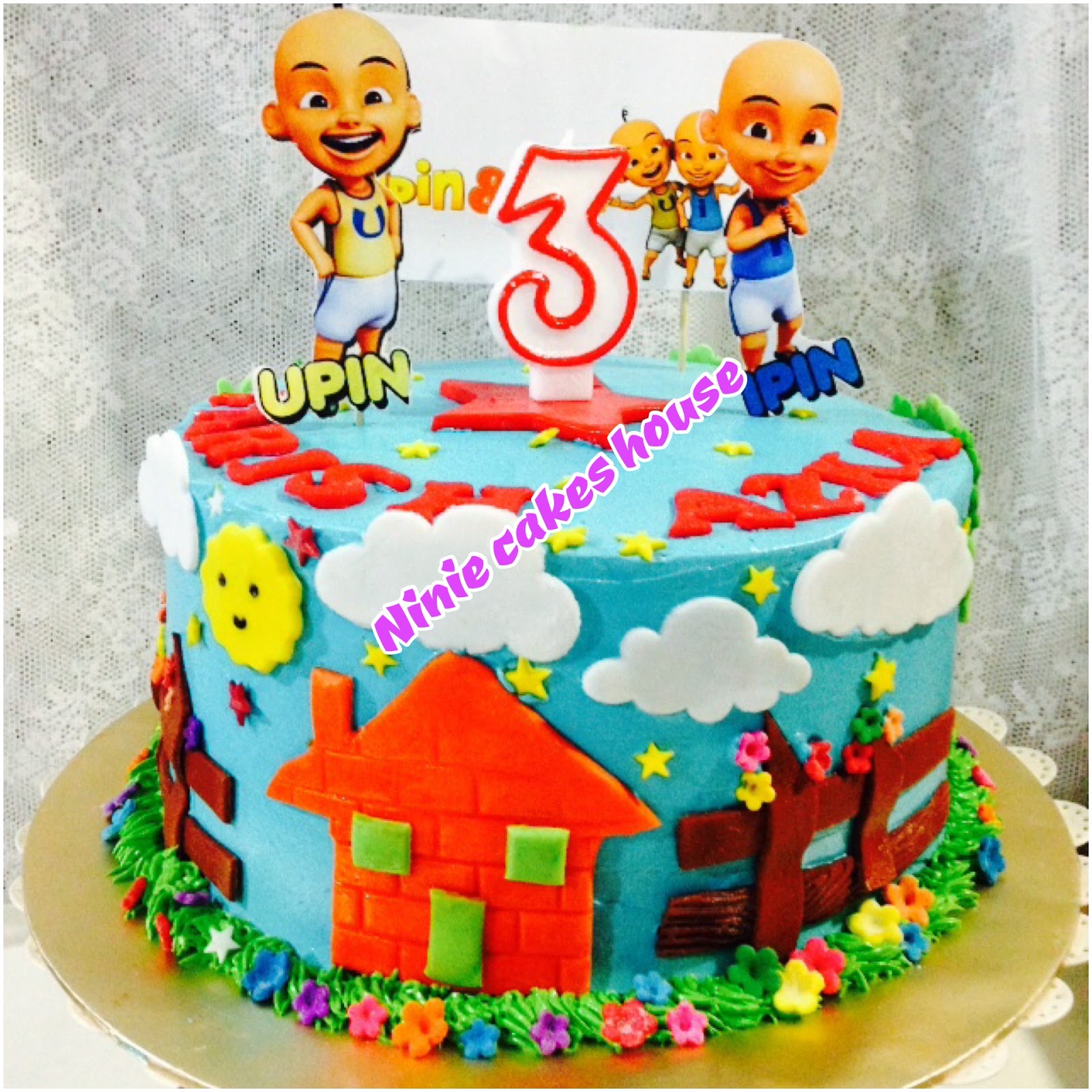 ninie cakes house: Upin & Ipin Birthday Cake