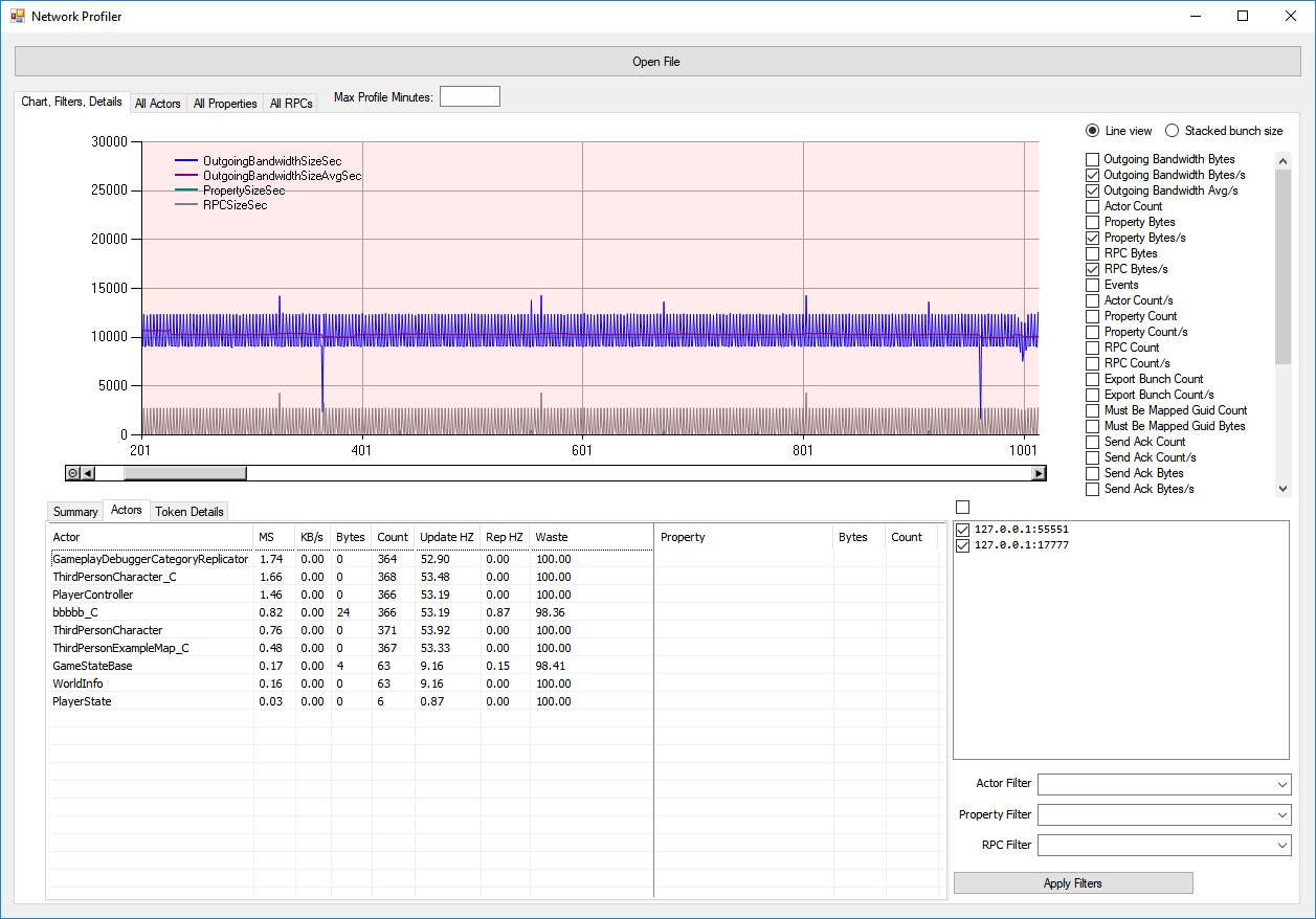 UE4 Network Profiler介紹 (二)