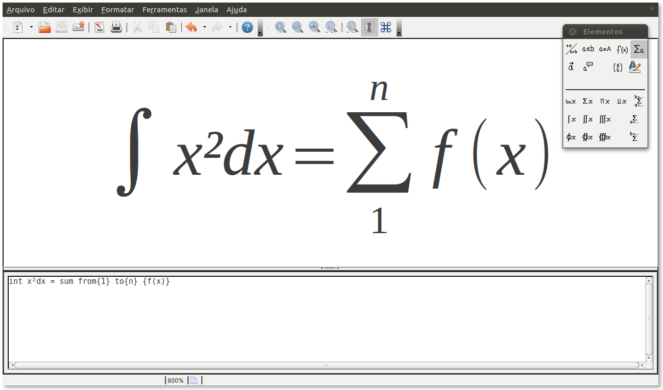 Química Com R Libreoffice Math Equações E Fórmulas