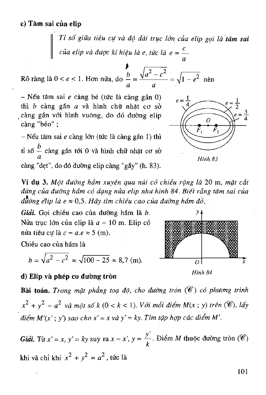 Sách giáo khoa Hình học lớp 10 nâng cao - Bài 5: Đường elip - Sách Giáo Khoa | Sách Giải Bài Tập ...