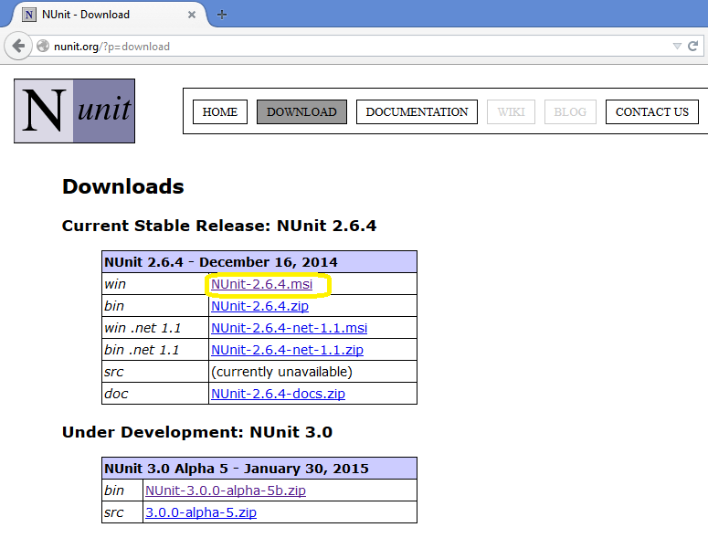 C# - NUnit GUI Runner installation. | Automation Home