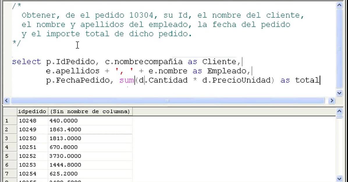 Concepto de SQL