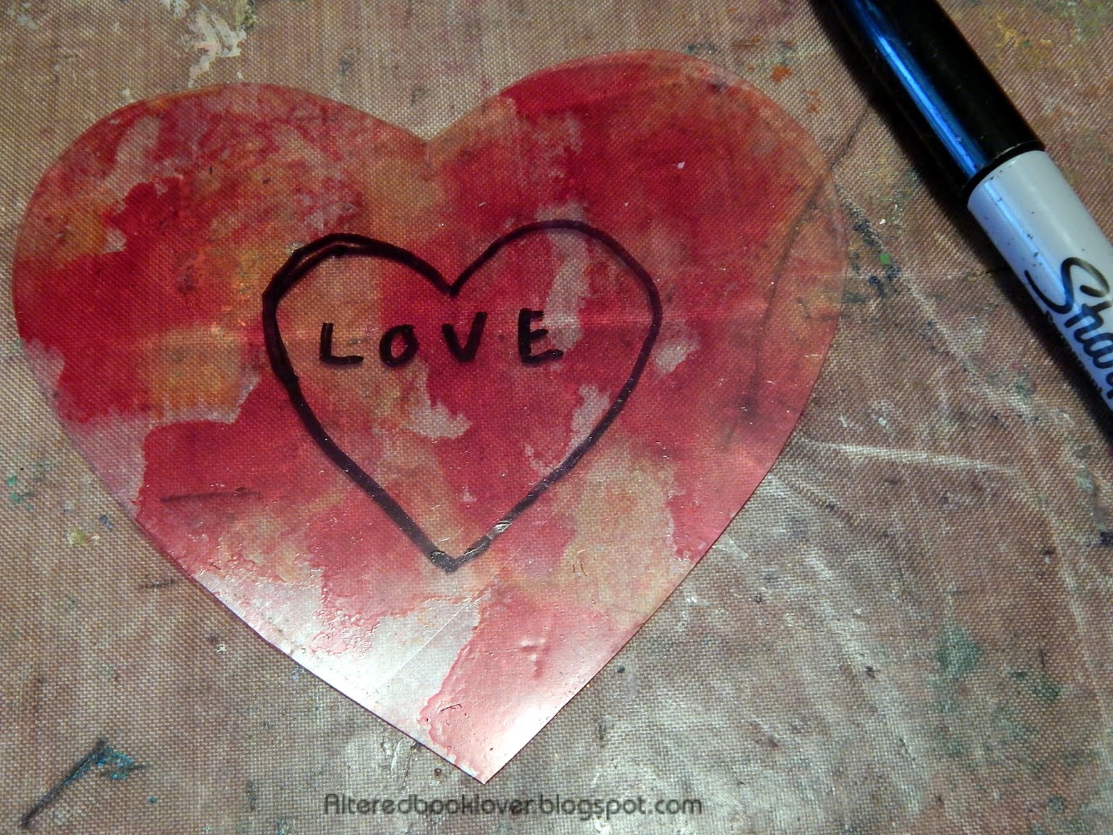 Altered Book Lover: Shrinking Hearts: a guest design post at Try it on ...