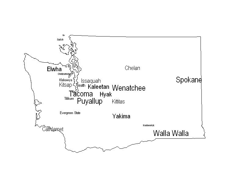 Royal Ramblings: Washington State Ferries Map