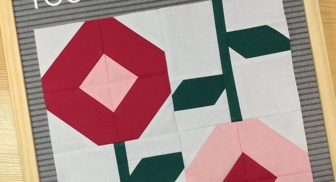 Slice of Pi Quilts: Rose Garden - A FREE Quilt Block Pattern!