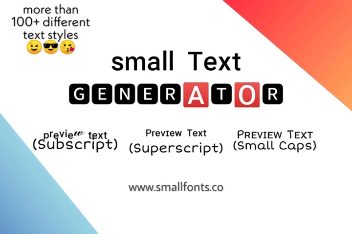 Small Text Generator (ᶜᵒᵖʸ ᵃⁿᵈ ᵖᵃˢᵗᵉ) FREE - SmallFonts.co