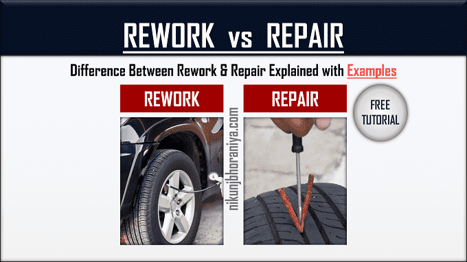 Difference between Rework and Repair | ISO 9000 | IATF 16949