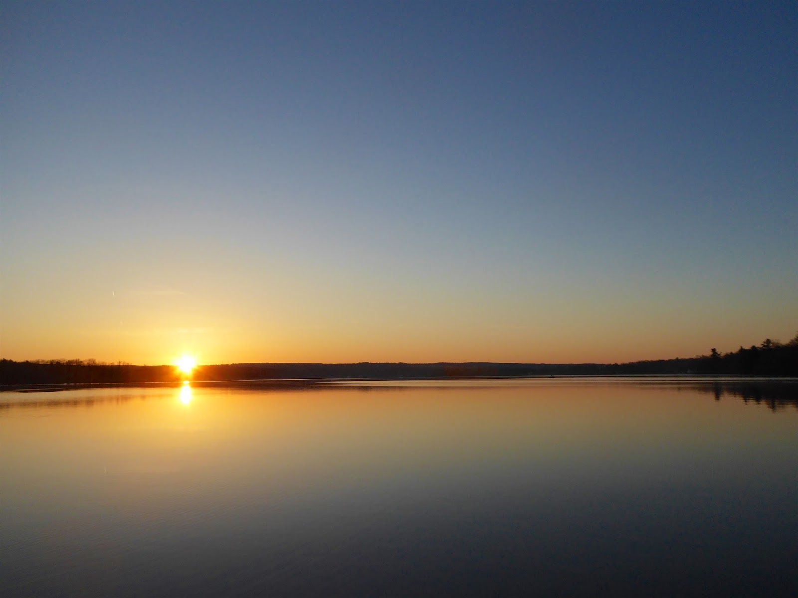 EARLY RISING ON CHAUTAUQUA LAKE: Clear, Blue And Cloudless Morning Sky