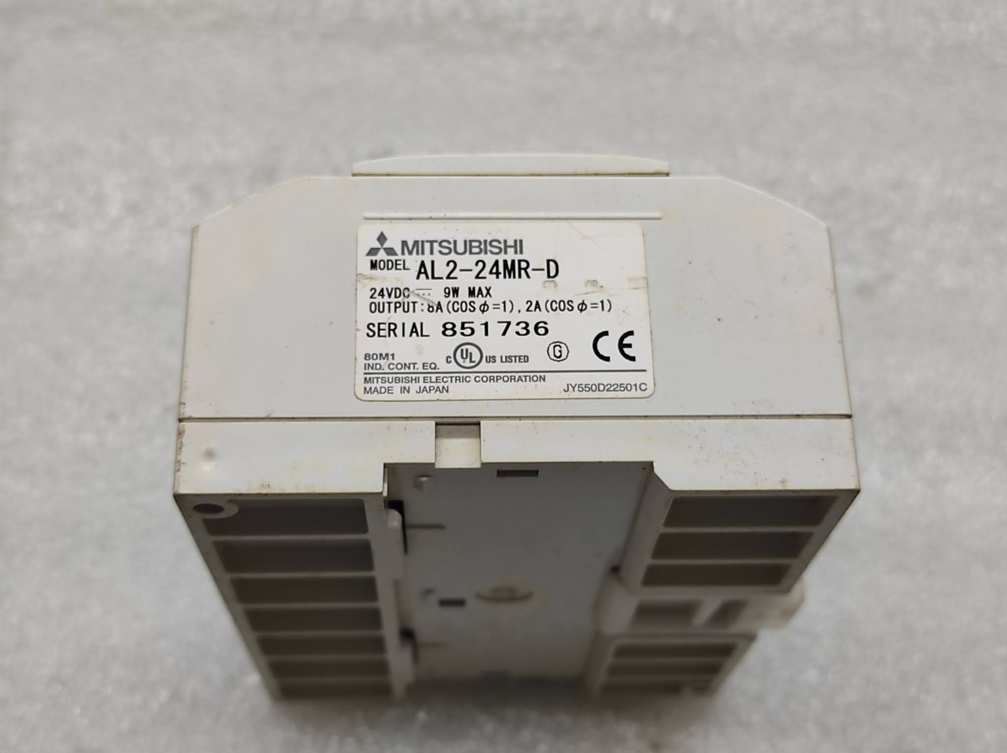 MITSUBISHI AL2-24MR-D ALPHA 2-LOGIC MODULE 24V DC