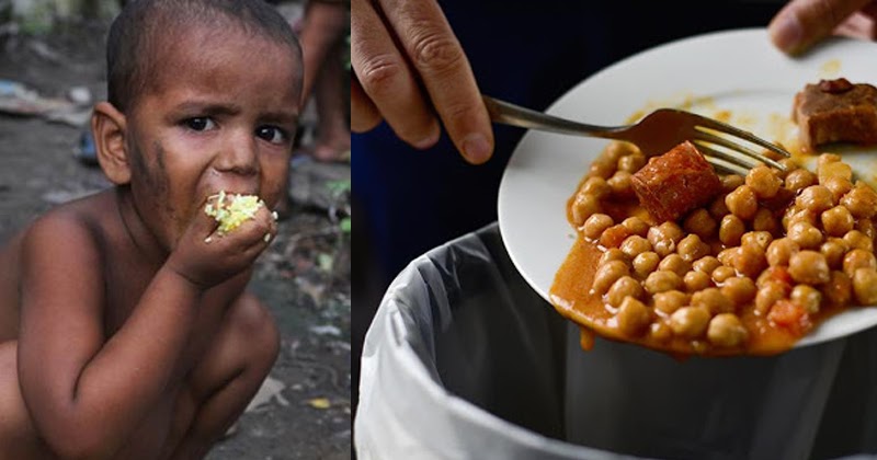 Never waste food because so many hands are waiting for it