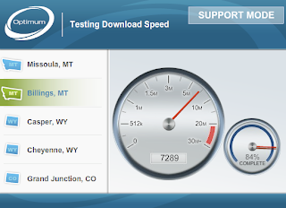 Testing your Optimum ISP connection speed ~ A Geek From the West