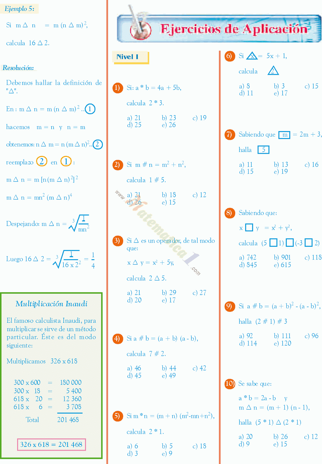 Ejercicios Matematicos Secundaria