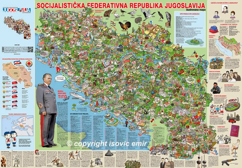 spagosmail: Ilustrovana mapa SFRJ