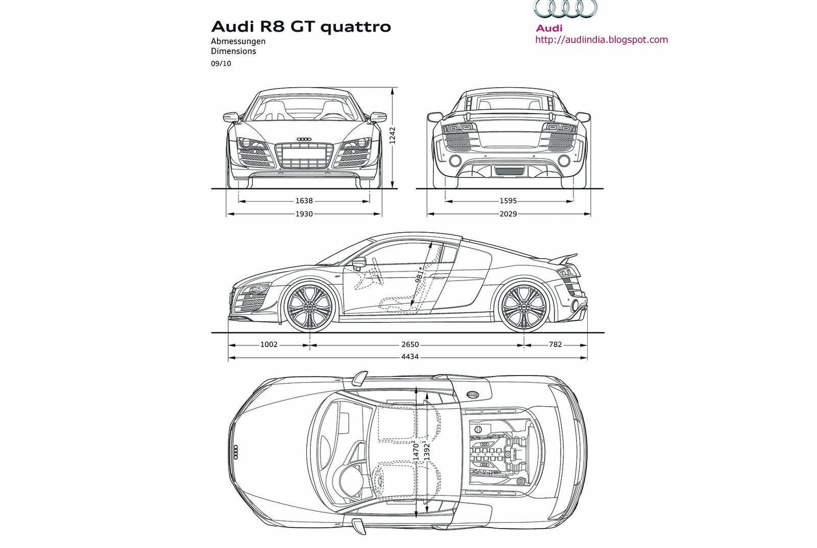 Audi R8 GT (2011) Technical Specifications/ Data/ Images/ Reviews ...