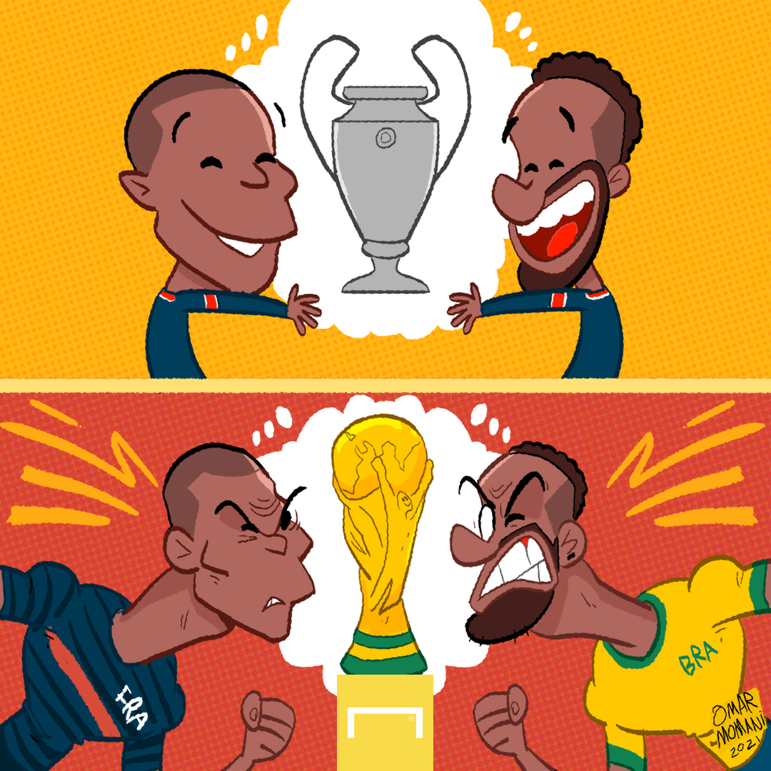 Omar Momani cartoons: Neymar