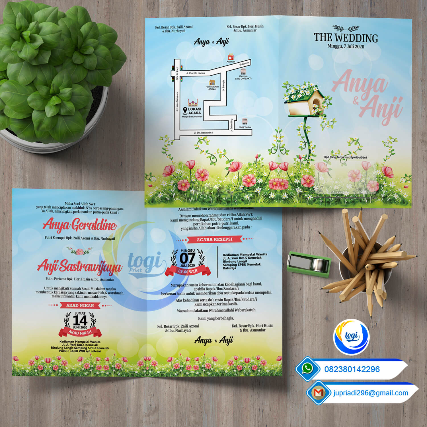 100 Download Template Desain Undangan Pernikahan Custome Elegan Cdr ...