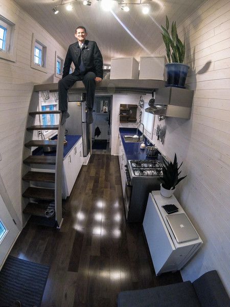 mytinyhousedirectory: Tall Man in a Tiny Home ~ He nailed it!